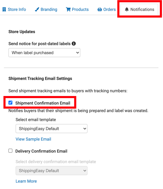 Send a Shipment Confirmation Email | How To – ShippingEasy