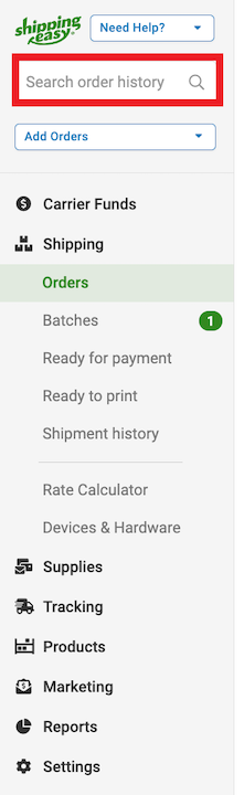 Find Orders and Shipments Using Global Search | How To – ShippingEasy
