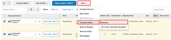 Combine Orders | How To – ShippingEasy
